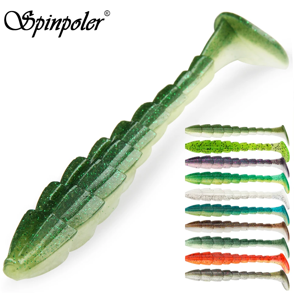 Spinpoler-Breaker-Soft-Bait-Fishing-Lure-Paddle-Tail-Stick-Worm-7cm-9cm ...