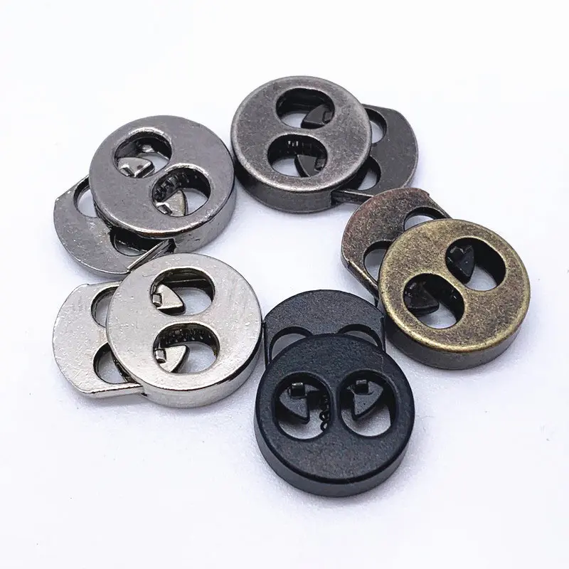 10pcs-Metal-Stopper-Spring-Toggle-Clasp-Holes-Buckle-Rope-Clamp-Cord ...