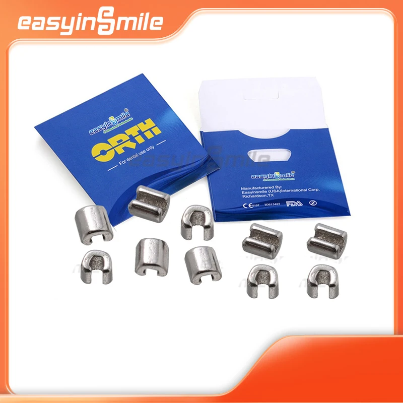 10pcs/bag Orthodontic Accessories Crimpable Hook Long Short Stop Dental ...