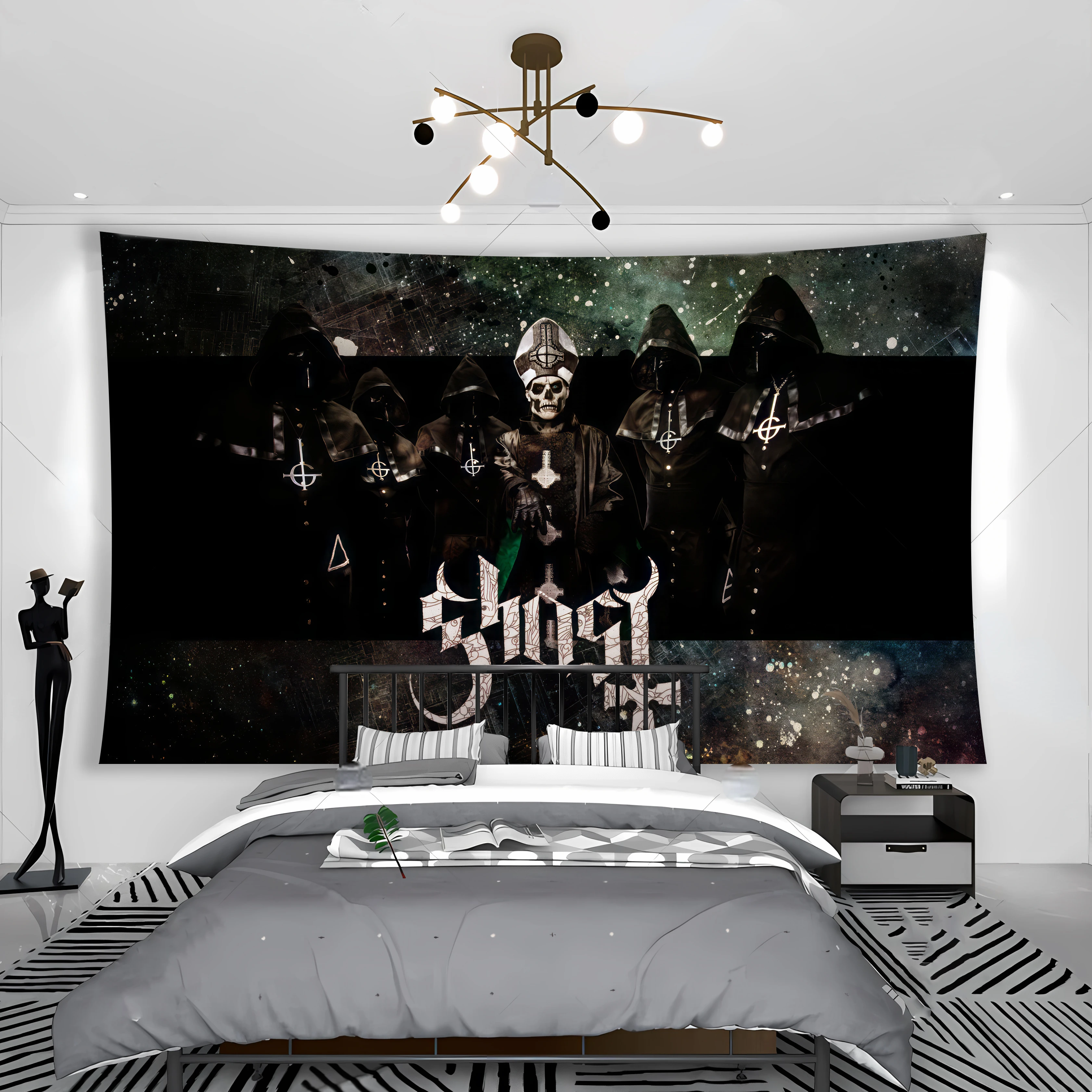 The-Ghosts-Band-Rock-Tapestry-Bedroom-Home-Towel-Hanging-Music-Printed ...
