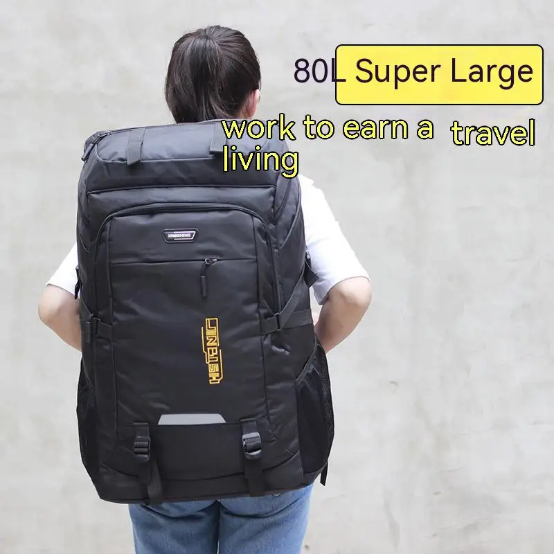 80l Large Capacity Outdoor Hiking Hiking Backpack Long-distance Travel ...