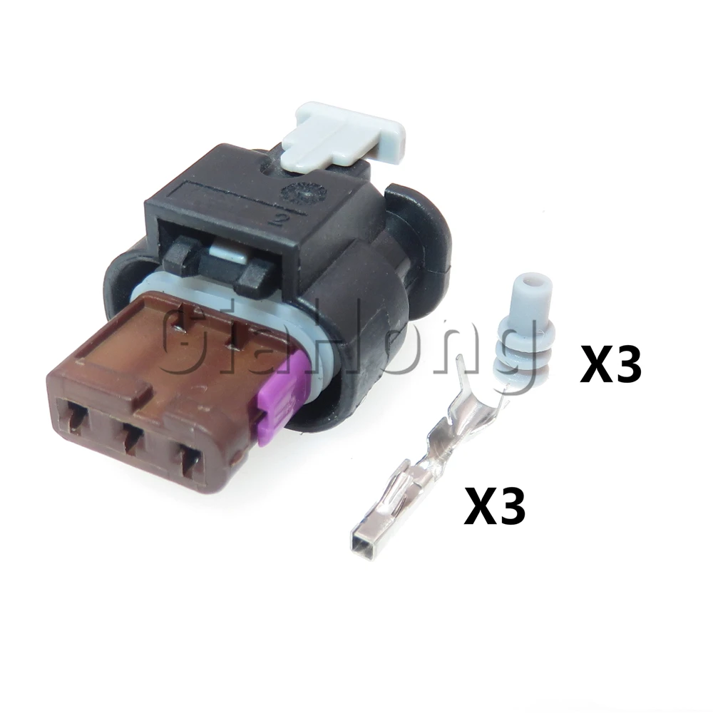 폭스바겐 아우디 랜드로버용 3 방향 밀폐형 커넥터, 4F0 973 703 A 4F0973703A 자동차 - 티몬