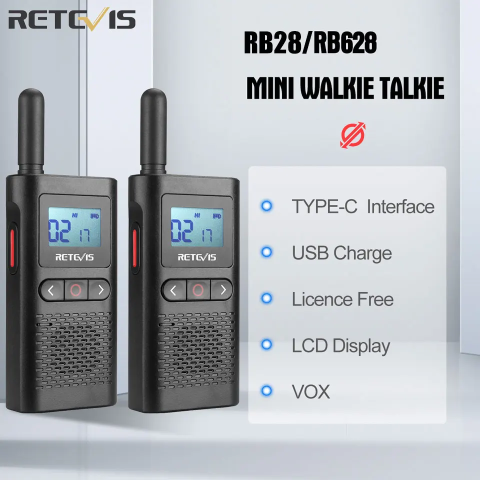 Retevis-RB628-Mini-Walkie-Talkie-Rechargeable-Walkie-Talkie-2-pcs ...