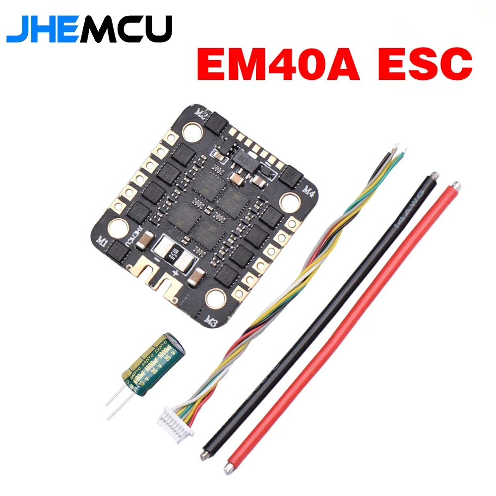 JHEMCU-EM40A-40A-BLheli-S-4in1-Brushless-ESC-2-6S-DShot600-Hole ...