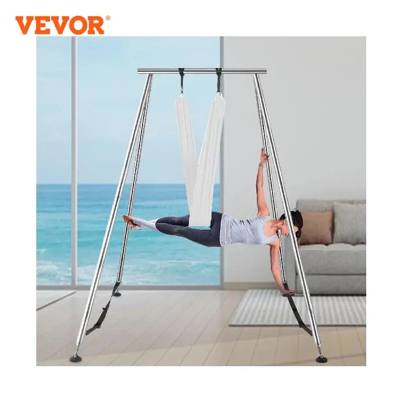 VEVOR-Aerial-Yoga-Swing-Stand-551-lbs-Load-Bearing-Portable-Steel-Frame ...
