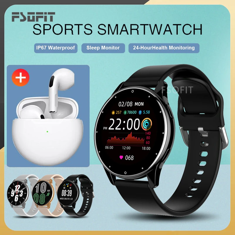 1-50-inch-AMOLED-Full-Touch-Screen-Smart-Watch-Men-Women-Sports-Heart ...