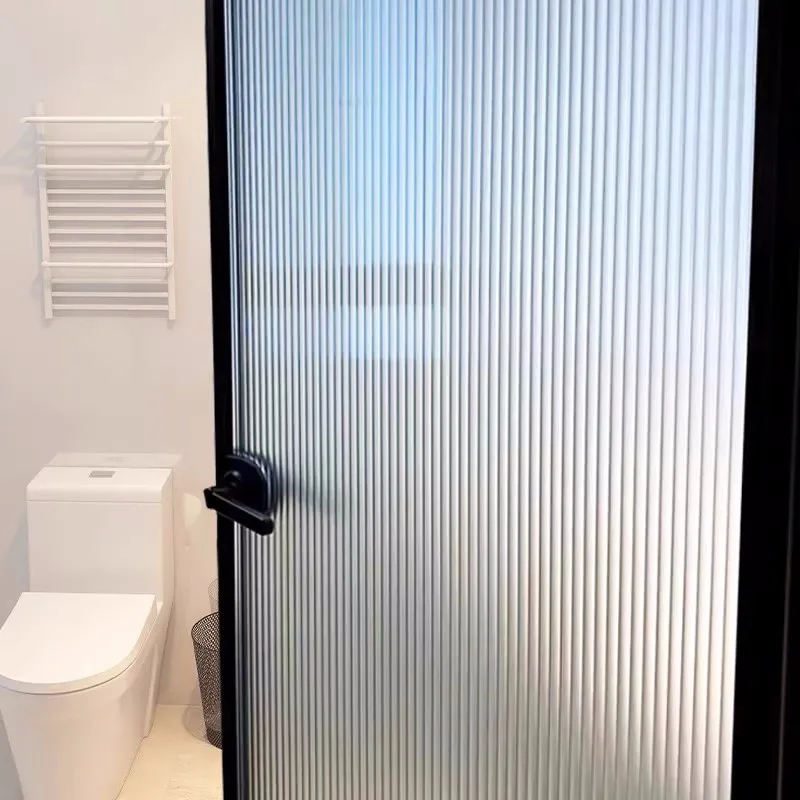 Striped-Glass-Film-Transparent-Opaque-Bathroom-Peeping-Window-Matte ...