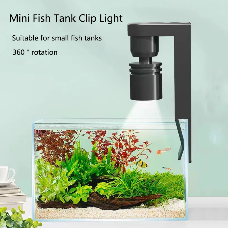 Mini-Aquarium-Light-Clip-Clamp-USB-Aquarium-Light-360-Rotation-Lighting ...
