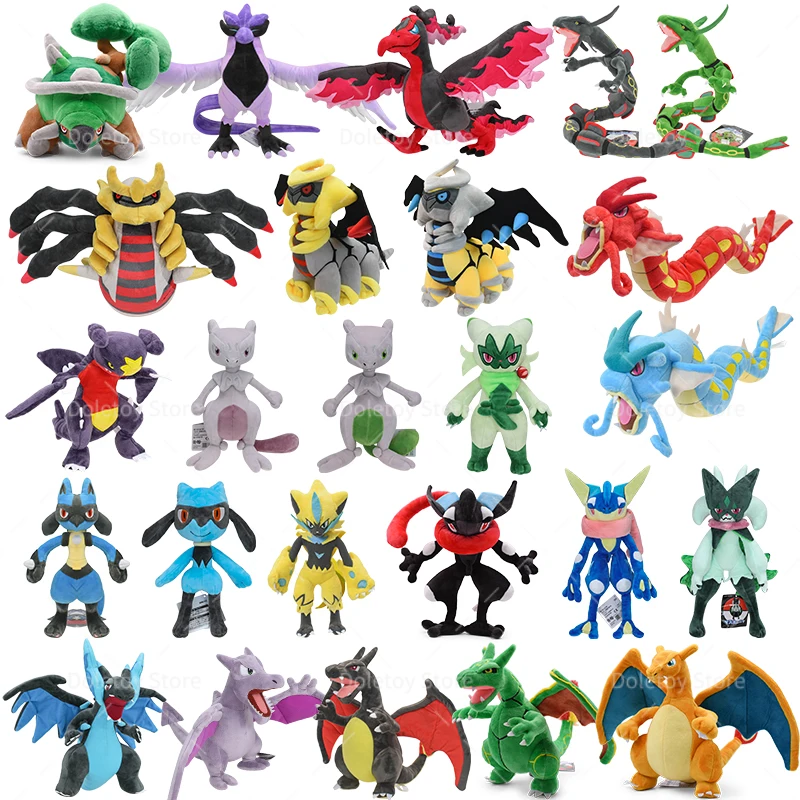 50 Styles Pokemon Plush Shiny Gyarados Charizard Garchomp Hisuian Zorua ...
