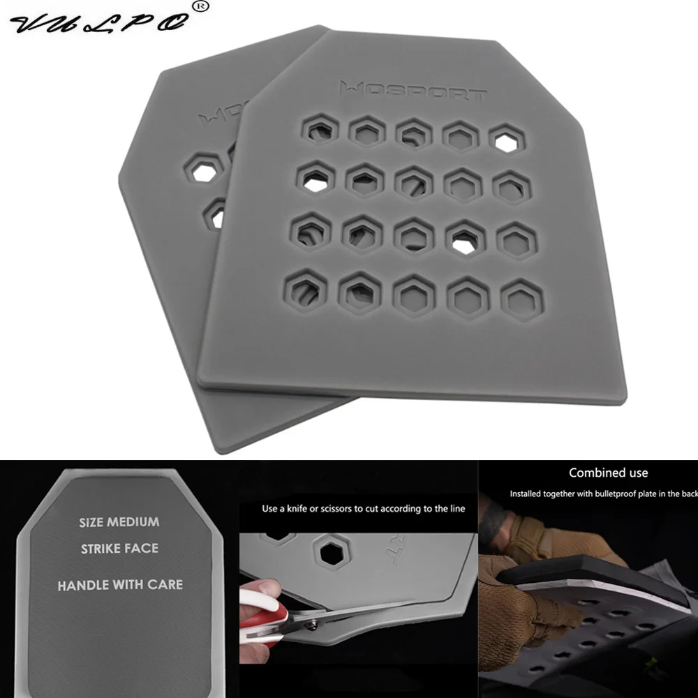 VULPO Tactical Vest Plate Carrier Bulletproof Plate Lining Protect ...