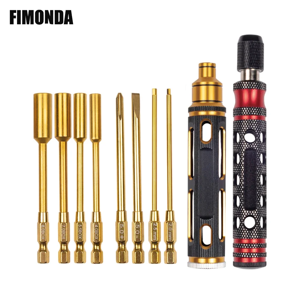 Quick Change Magnetic Screwdriver 6.35mm Bits Cross Hexagon Socket ...