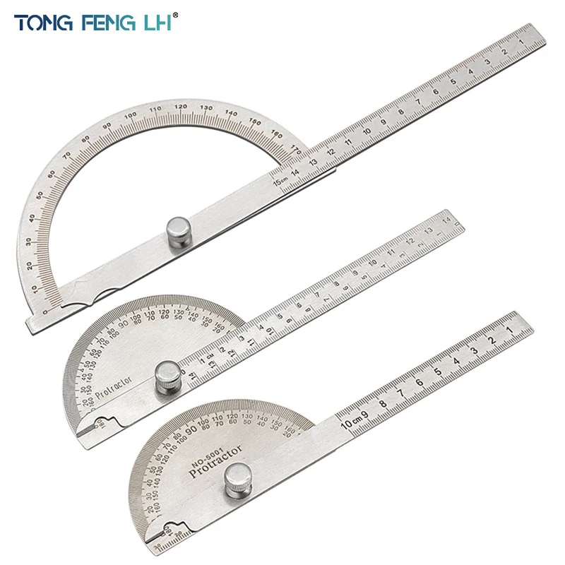 1pc-Winkelmesser-Winkel-Lineal-Edelstahl-Goniometer-Teilung-messer ...