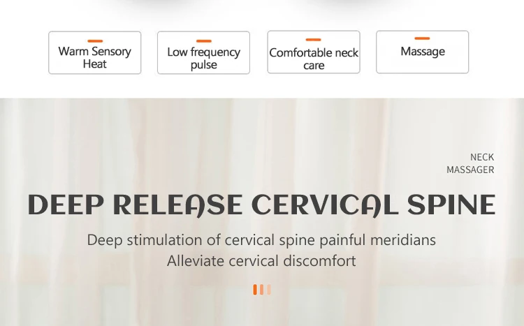 Neck Massager 6-Head Smart Pain Management Voice Control Device Heating ...