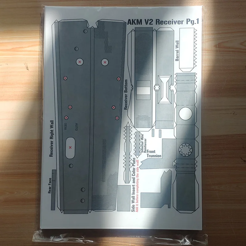 Total-Internal-Structure-Version-AKM-v2-3D-Scaled-Paper-Models-Gun ...