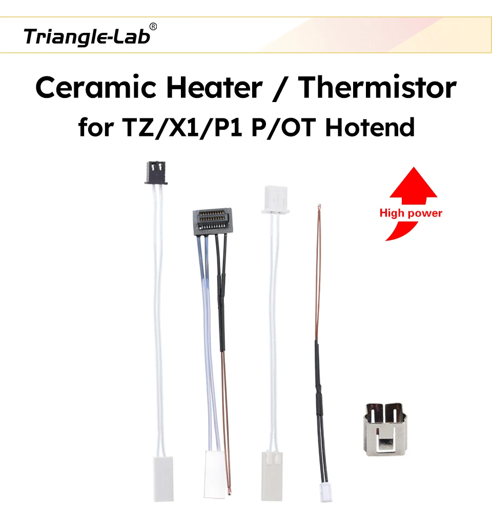 Ceramic Heater / ThermistorFor TZ/X1/P1P/OT Hotend