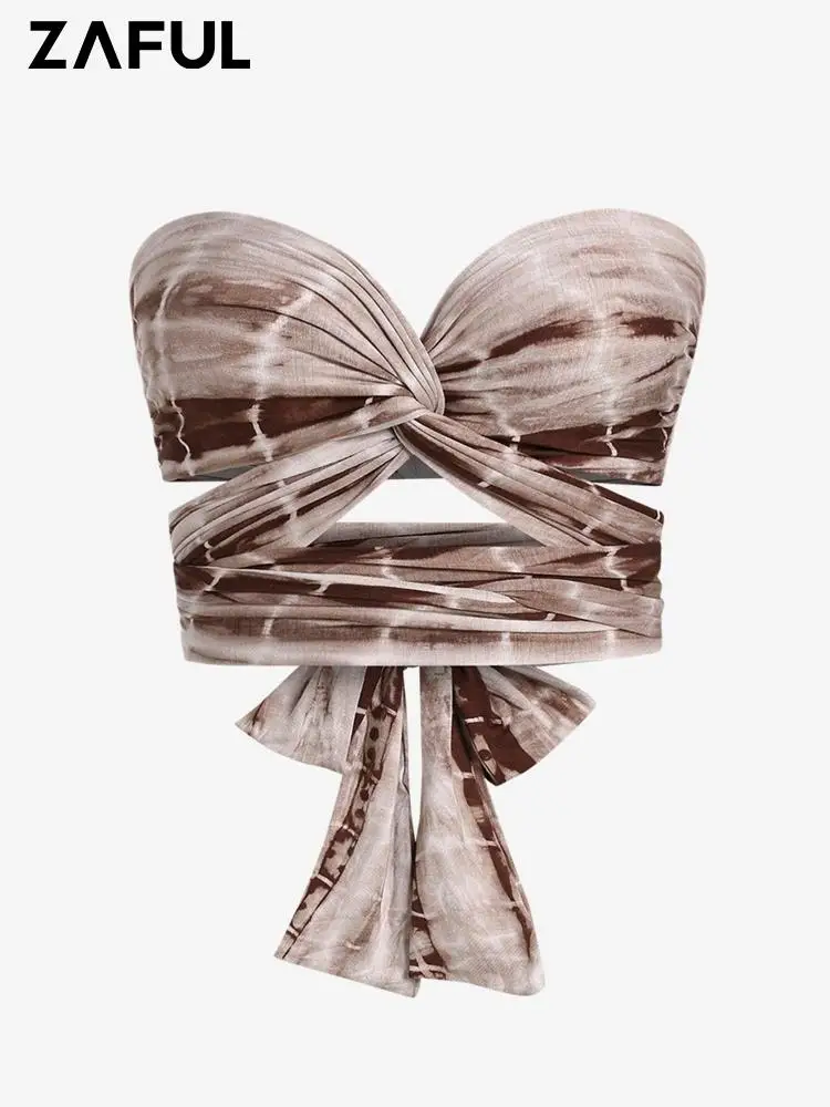 ZAFUL-Wrap-Tube-Top-For-Women-Strapless-Basic-Backless-Bandeau-Bra-Sexy ...