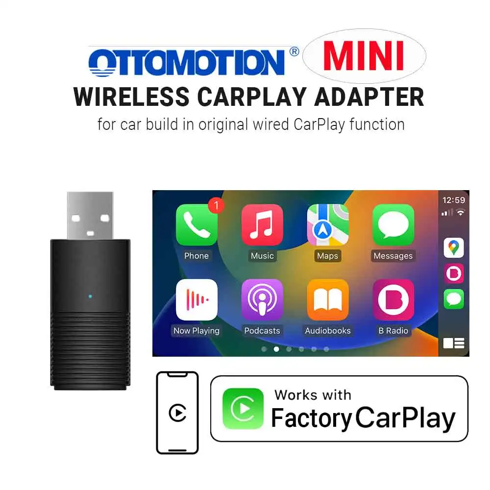Ottomotion-MINI-Wireless-CarPlay-Adapter-USB-Stick-Car-Accessories-for ...