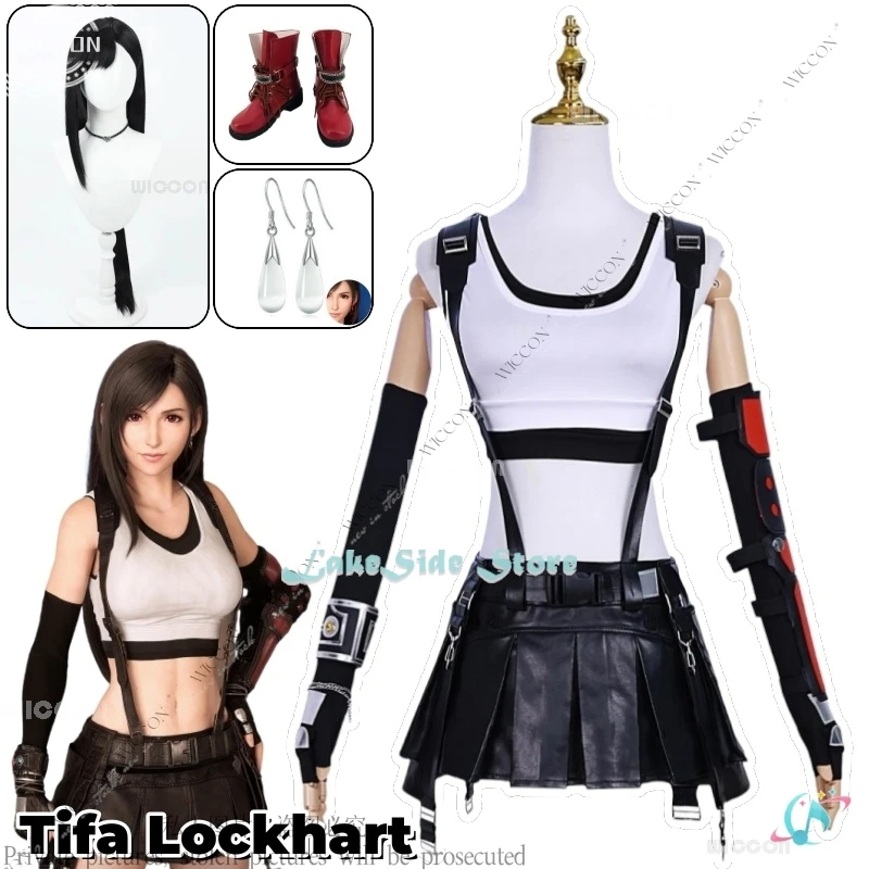 Tifa-Lockhart-Game-FINAL-FANTASY-Wigs-Anime-Costume-Disguise-Adult ...