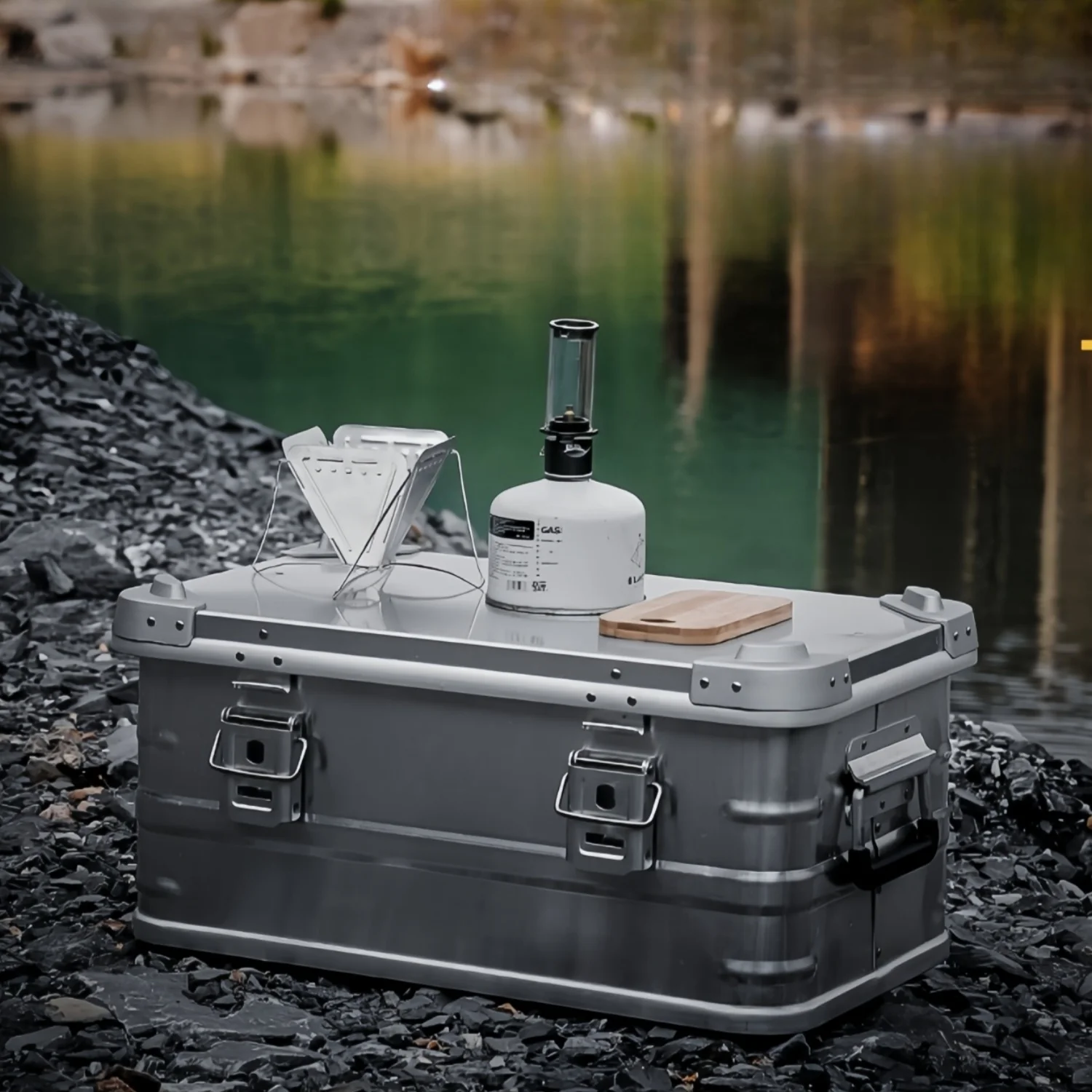 Car Trunk Organizing Box Multifunctional Aluminum Alloy Camping Storage ...