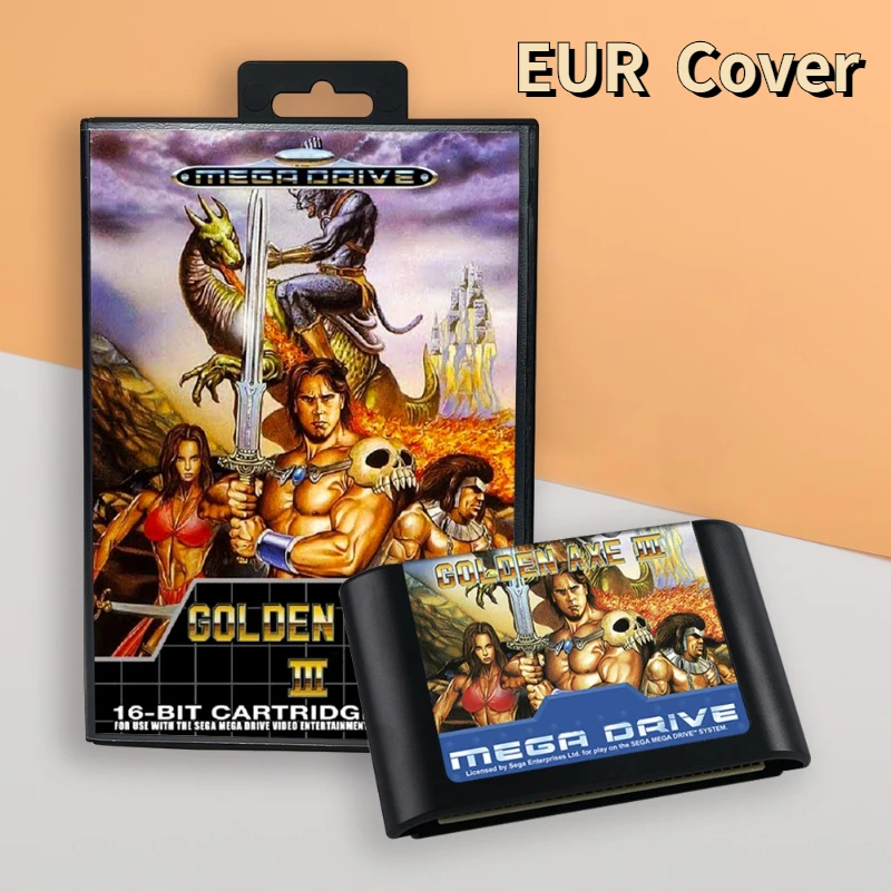 for-Golden-Axe-III-3-EUR-cover-16bit-retro-game-cartridge-for-Sega ...