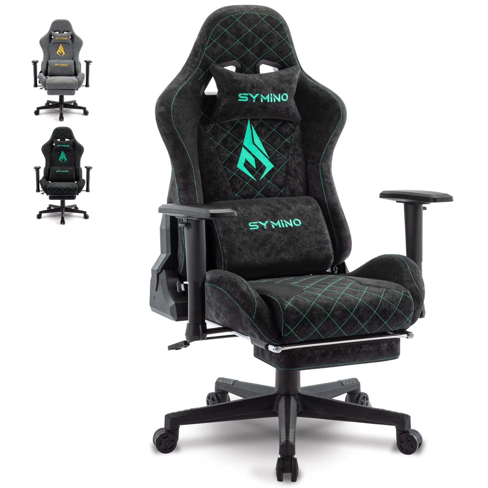 Symino-Gaming-Chair-with-Footrest-Racing-Chair-Design-PC-Chair-Vintage ...