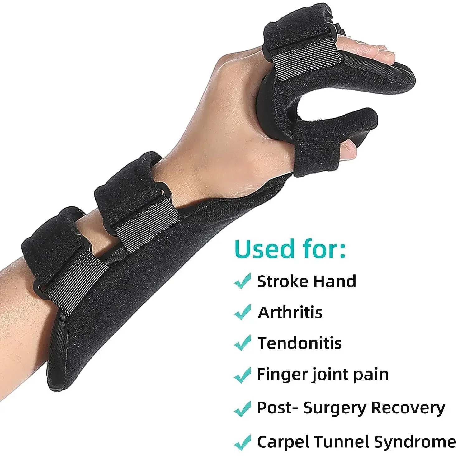 Stroke-Hand-Brace-Support-Adjustable-Finger-Night-Hand-Splint-Support ...