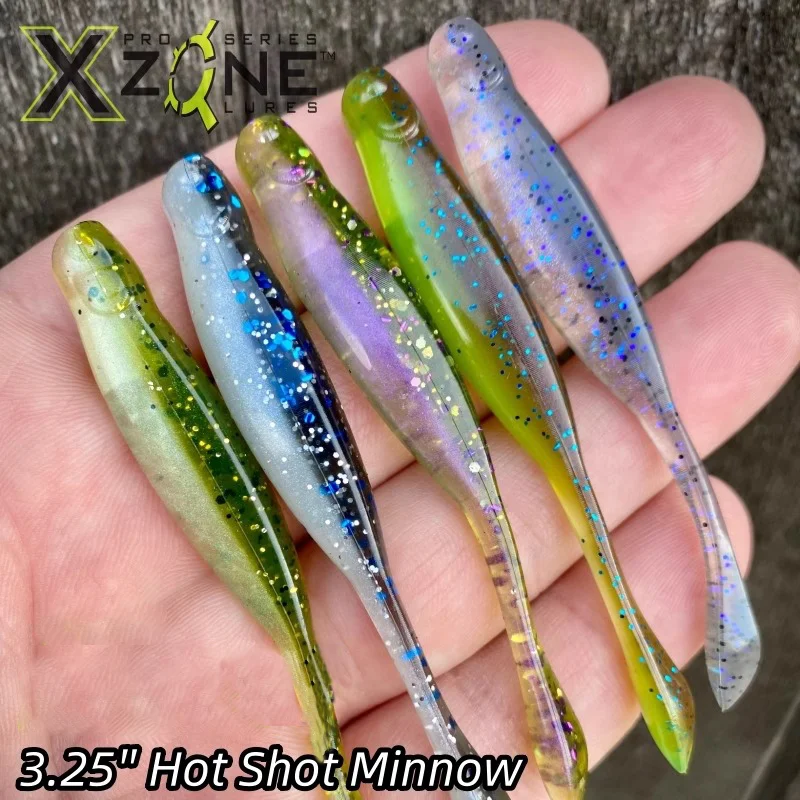 XZONE-8Pcs-Bag-3-25inch-8-2cm-Floating-Hot-Shot-Minnow-Soft-Bait-For ...