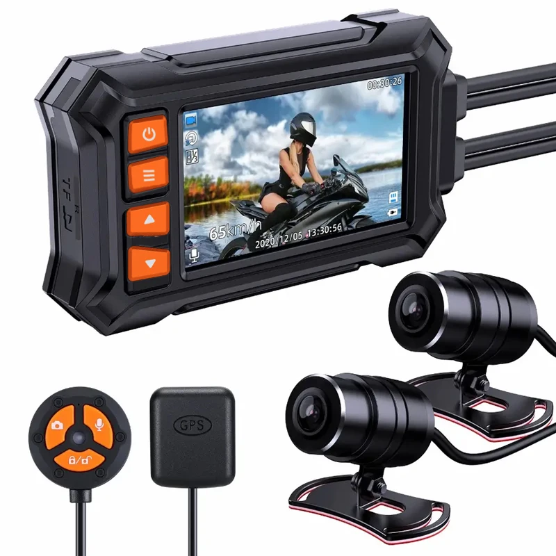 Dual-1080P-Full-HD-Motorcycle-Dashcam-3-Inch-Waterproof-IP67-Camera ...
