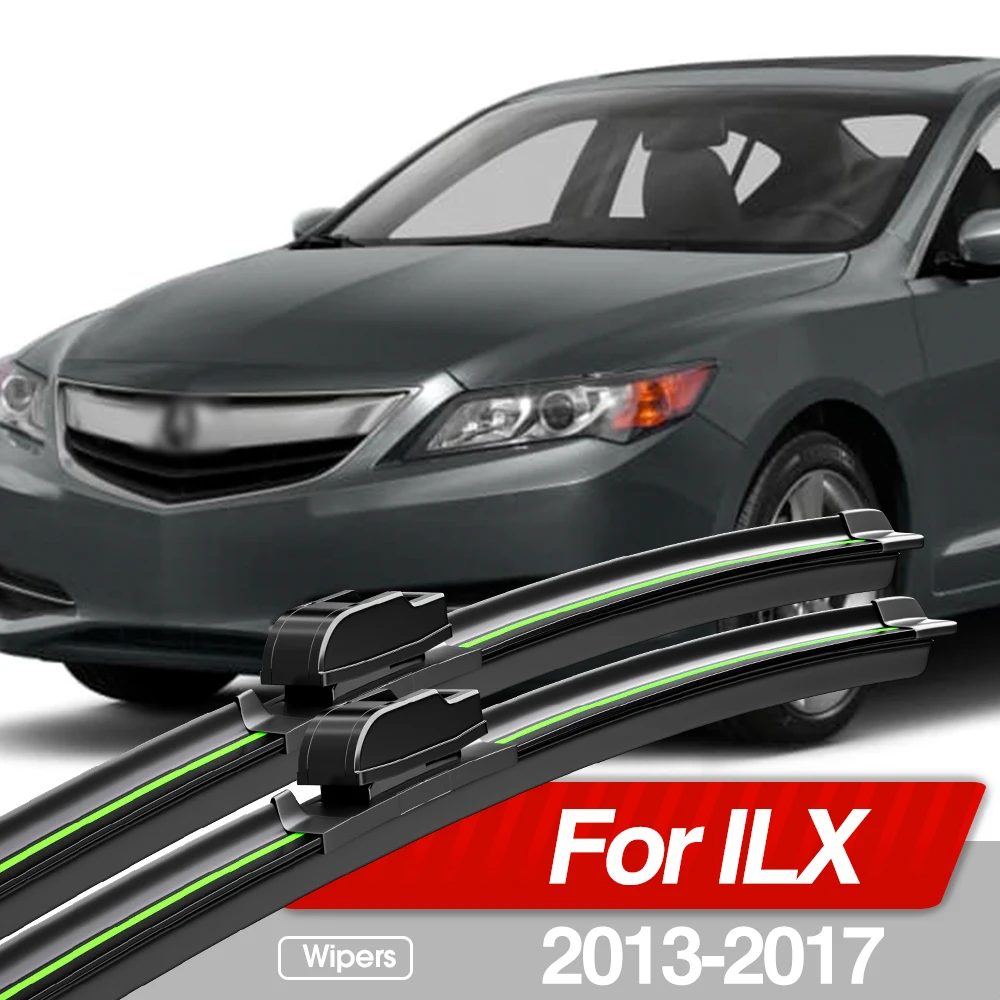 For-Acura-ILX-2013-2017-Front-Windshield-Wiper-Blades-2pcs-Windscreen ...
