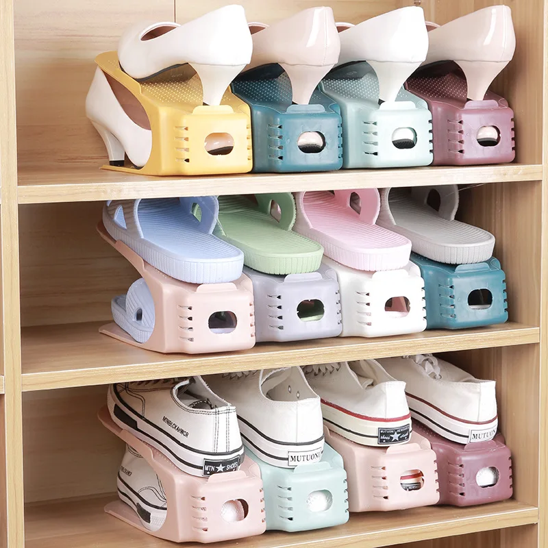 Double-layer-Adjustable-Shoe-Organizer-Wardrobe-Space-Saving-Shoes ...
