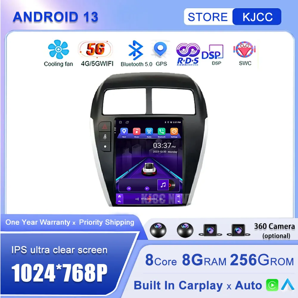 9-7-Inch-Android-13-For-Mitsubishi-ASX-2013-2018-Car-Radio-Navigation ...