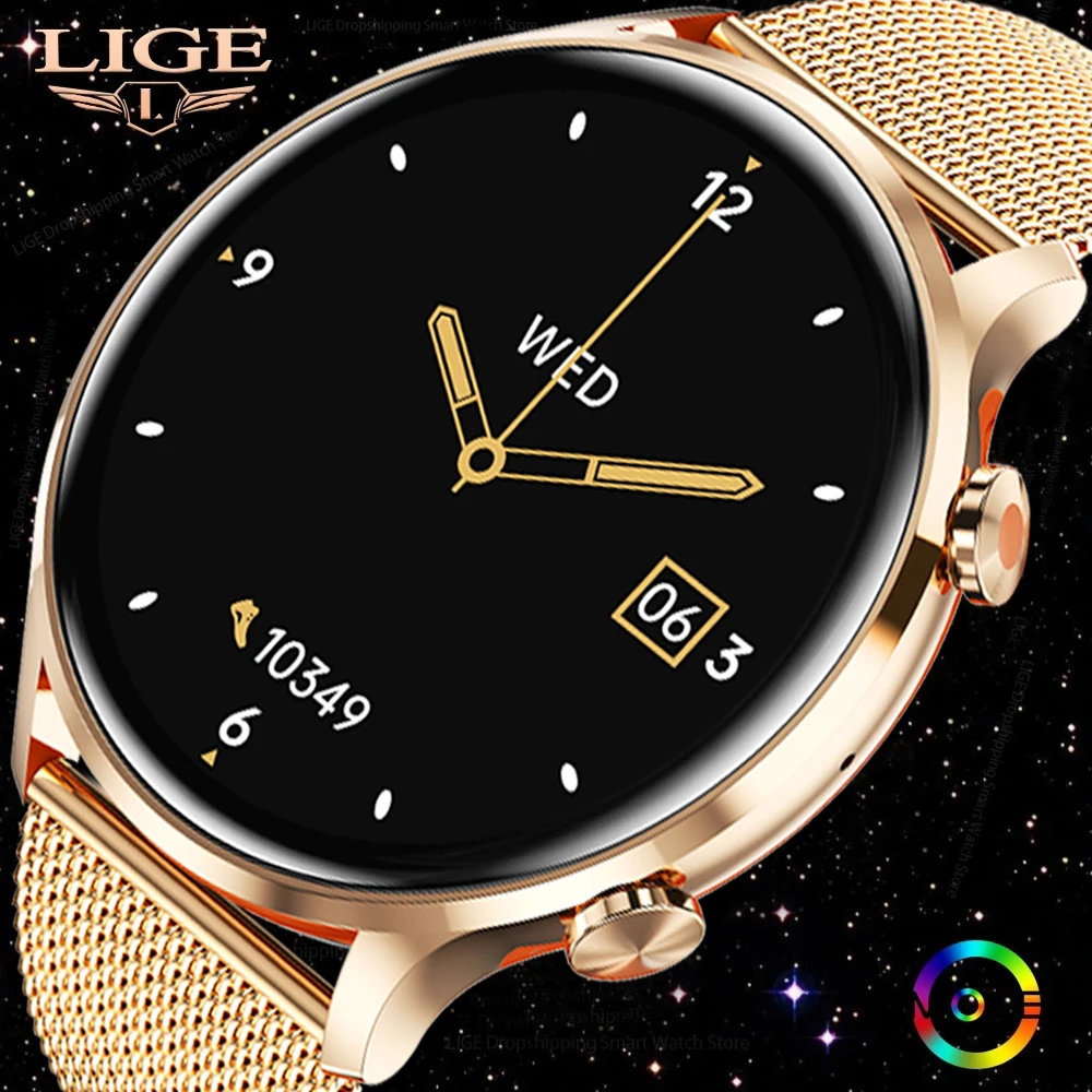 LIGE-reloj-inteligente-para-hombre-y-mujer-accesorio-de-pulsera-resistente-al-agua-con-Bluetooth ...
