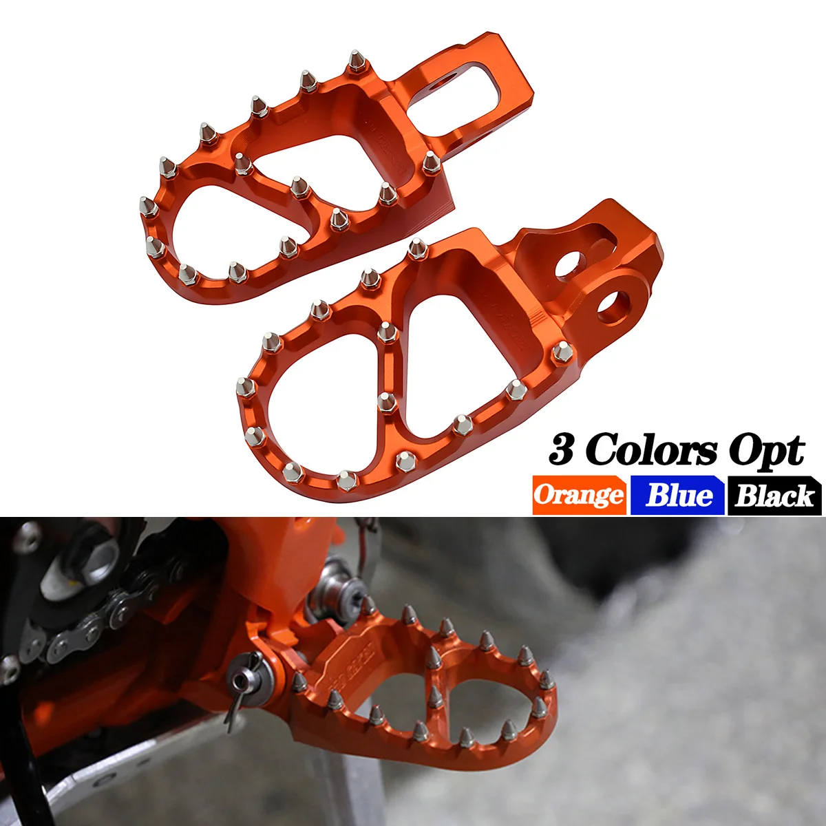 Motocross-Foot-Rest-Pegs-Footrest-Footpeg-For-KTM-EXC-EXC-F-SX-SX-F-85 ...