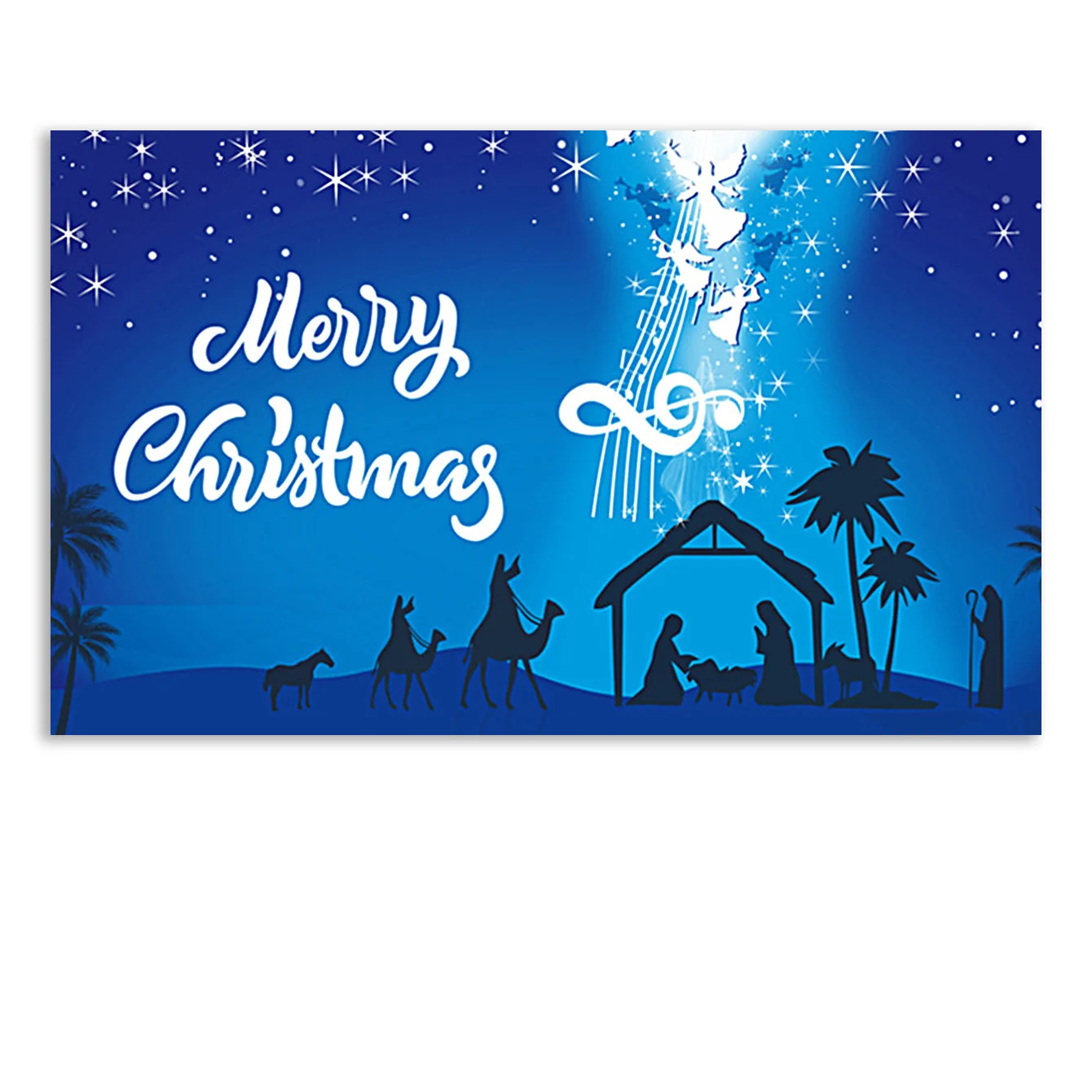 Merry Christmas Nativity Banner