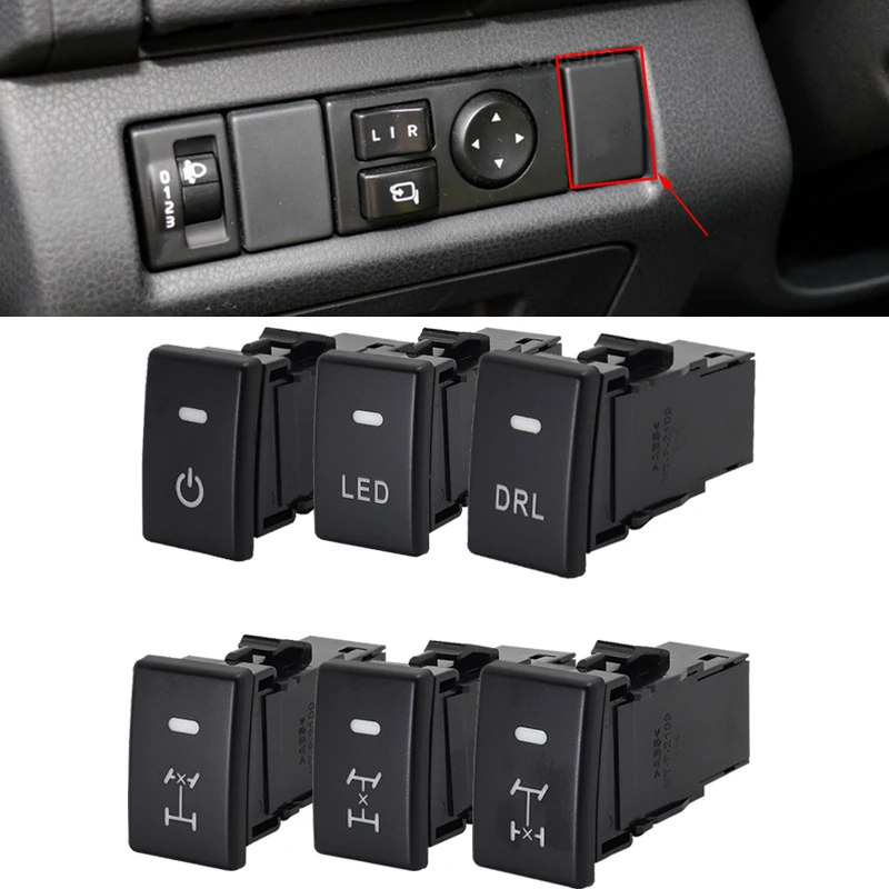 Car-Power-on-off-LED-DRL-Button-Front-Medium-Rear-Differential-Lock ...