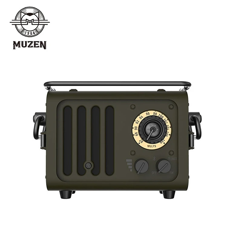 Muzen Metal Bluetooth Waterproof Speaker Outdoor Portable Radiooo ...