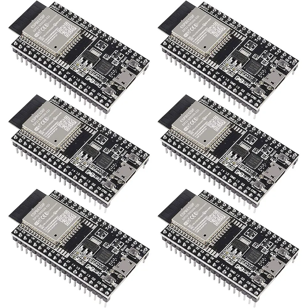 6pcs Esp32 Devkitc 코어 보드 Esp32 개발 보드 Esp32 Wroom 32d 무선 Wifi 개발 보드