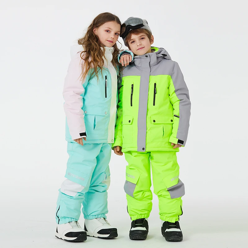 30-Children-s-Snow-Suit-Snowboard-Clothing-Sets-Outdoor-Sports-Wear-Ski ...