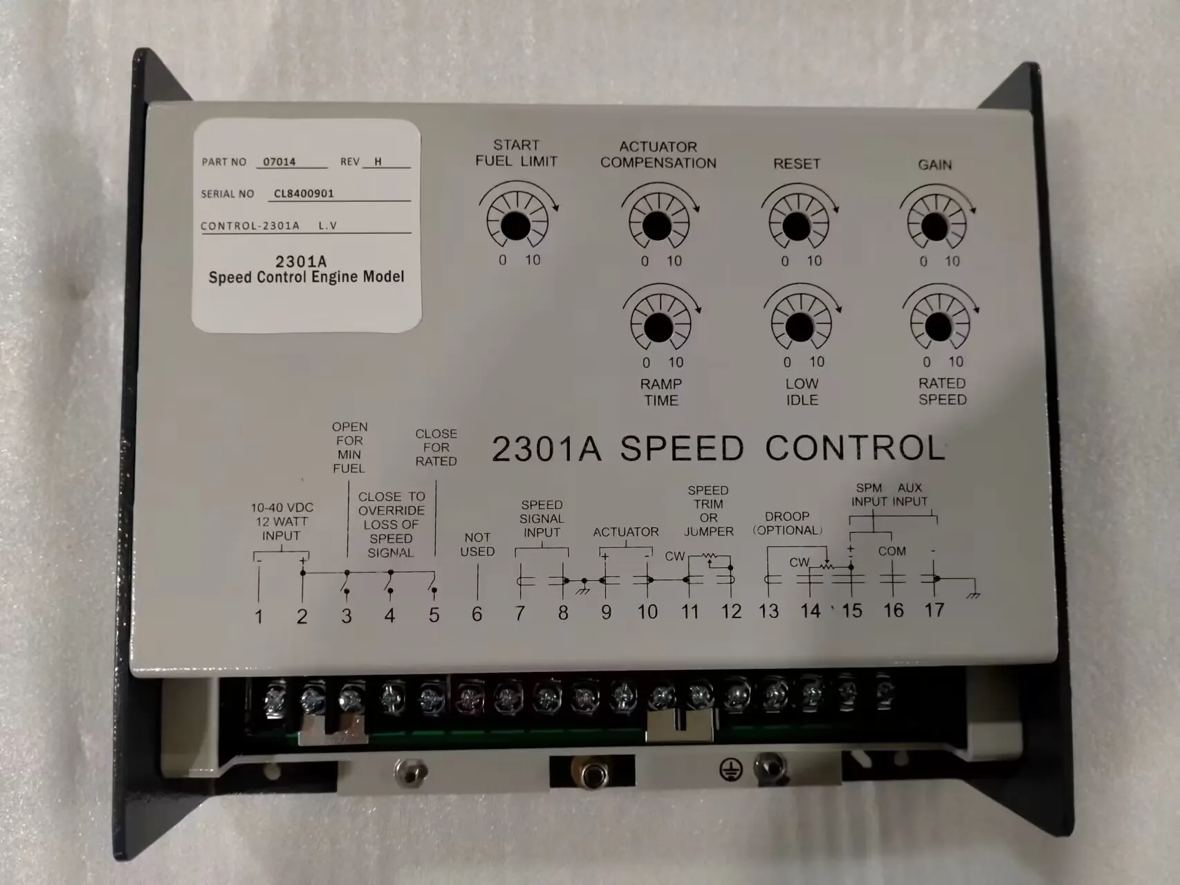 2301A-Speed-Control-Plate-Speed-Controller-9907-014-Speed-Governor ...