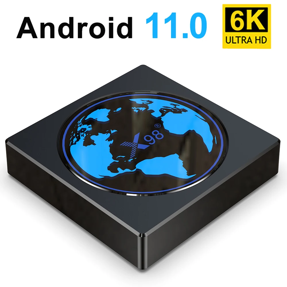 Lemfo x98 mini caixa de tv android 11 4g 64gb 4k caixa de tv android caixa de tv inteligente 2 ...