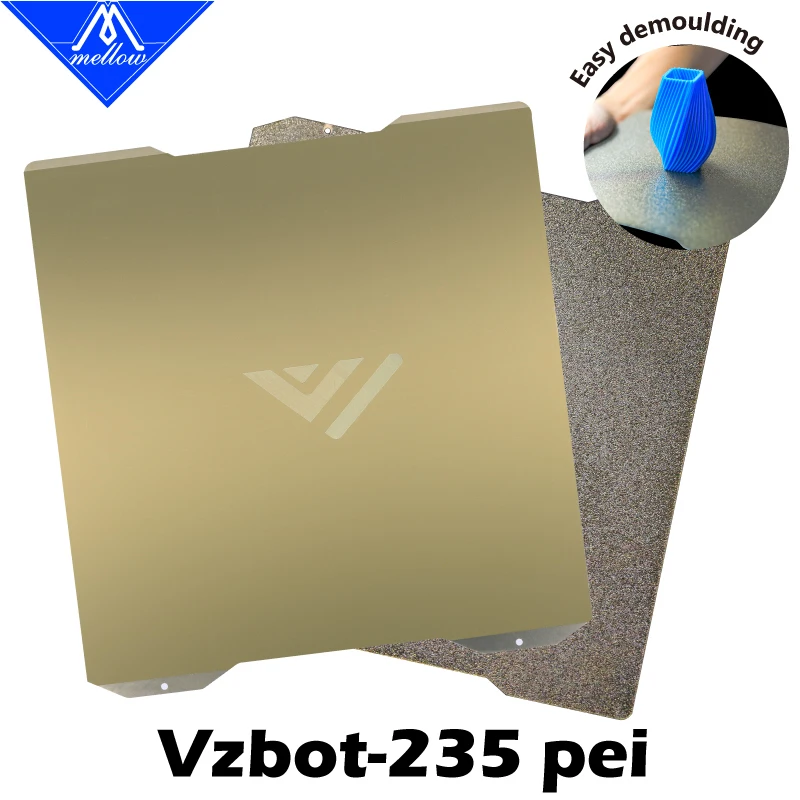 Mellow VzBoT VZ235 Double Sided Textured And Smooth PEI Powder Coated ...