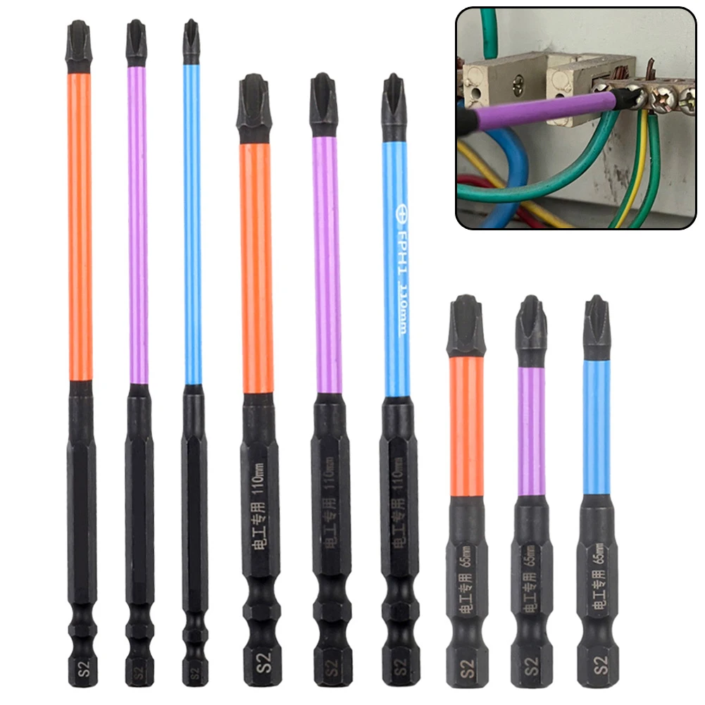 Special Magnetism Cross Screwdriver Bit FPH1 FPH2 FPH3 Nutdrivers 65 ...