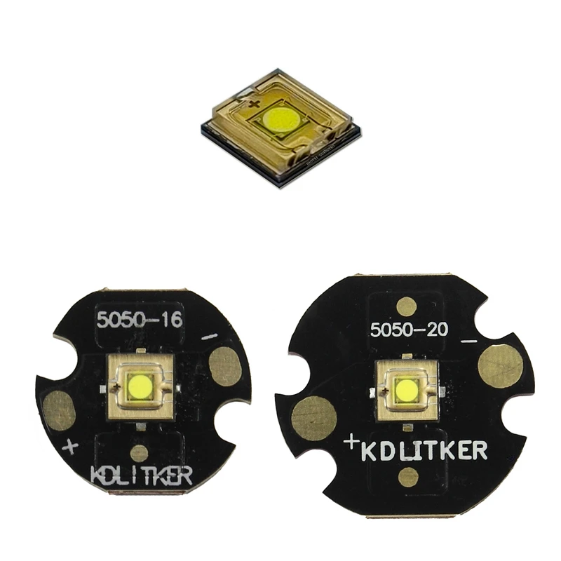 KDLITKER DTP Cobre MCPCB Lanterna, Lance Longo, DIY, L50, 20W, 6000K ...