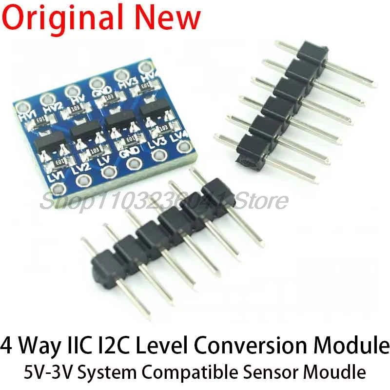 10PCS-4-Channels-IIC-I2C-Logic-Level-Shifter-Bi-Directional-Module ...