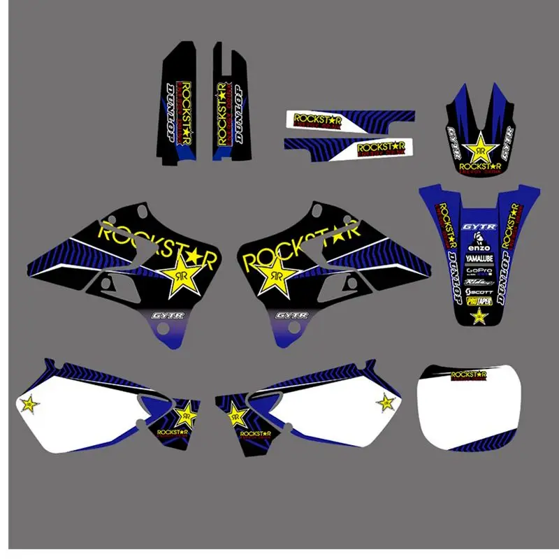 YZ125 250 GRAPHICS DECALS STICKERS Kits FOR YAMAHA YZ125 YZ250 1996 ...