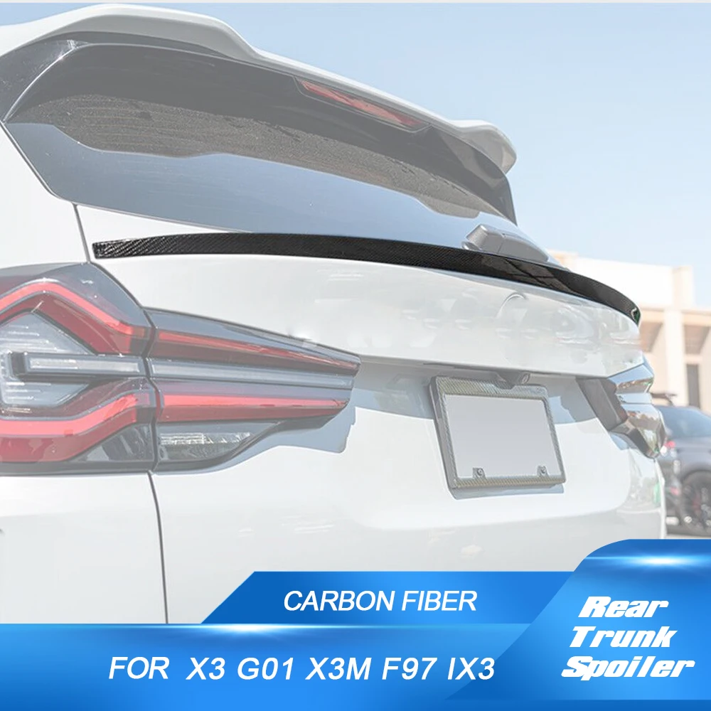 Carbon Fiber Rear Trunk Spoiler Wing For BMW X3 X3M IX3 F97 2018-2022 ...