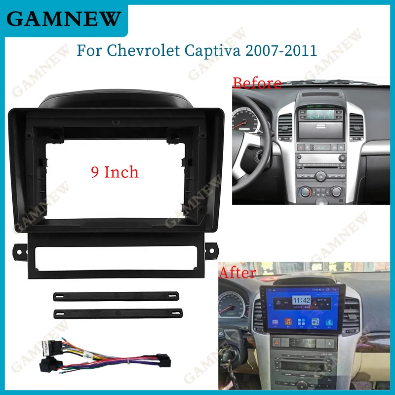 9-inch-Car-Fascia-Radio-Panel-for-Chevrolet-Captiva-2007-2011-Dash-Kit ...