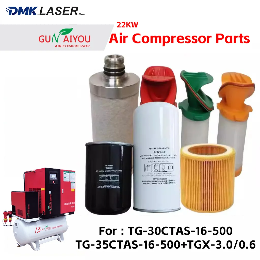 GuNaiYou Air Compressor 22KW Parts Precision Filter Cartridge GNY034AO ...