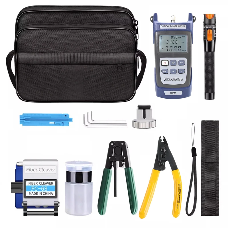 FTTH-Fiber-Optical-Tool-Kit-with-Fiber-Cleaver-Optical-Power-Meter-70 ...