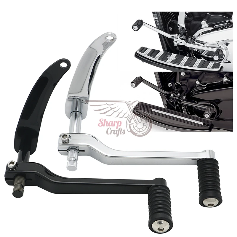 Front Heel Toe Shift Lever Pedal Shifter Foot Pegs For Harley Softail ...